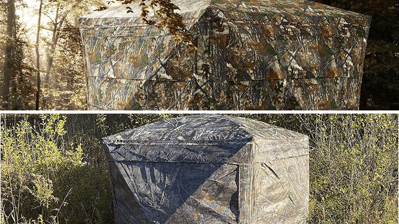 2 See-Through Hunting Blinds Spotting Prey Just Got Easier!